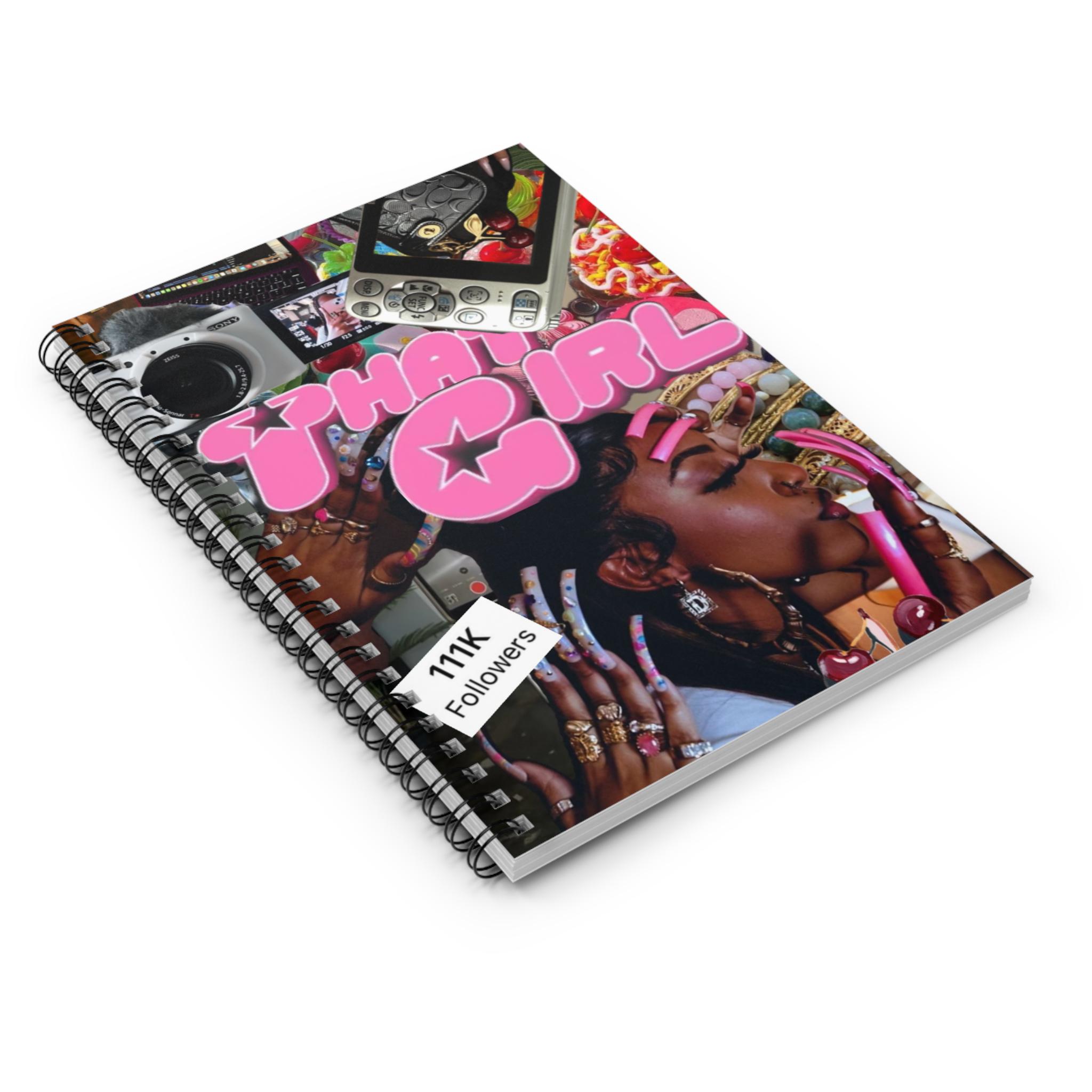 Y2K Collage 2025 Aesthetic Journal - Ruled Line Spiral Notebook for ...