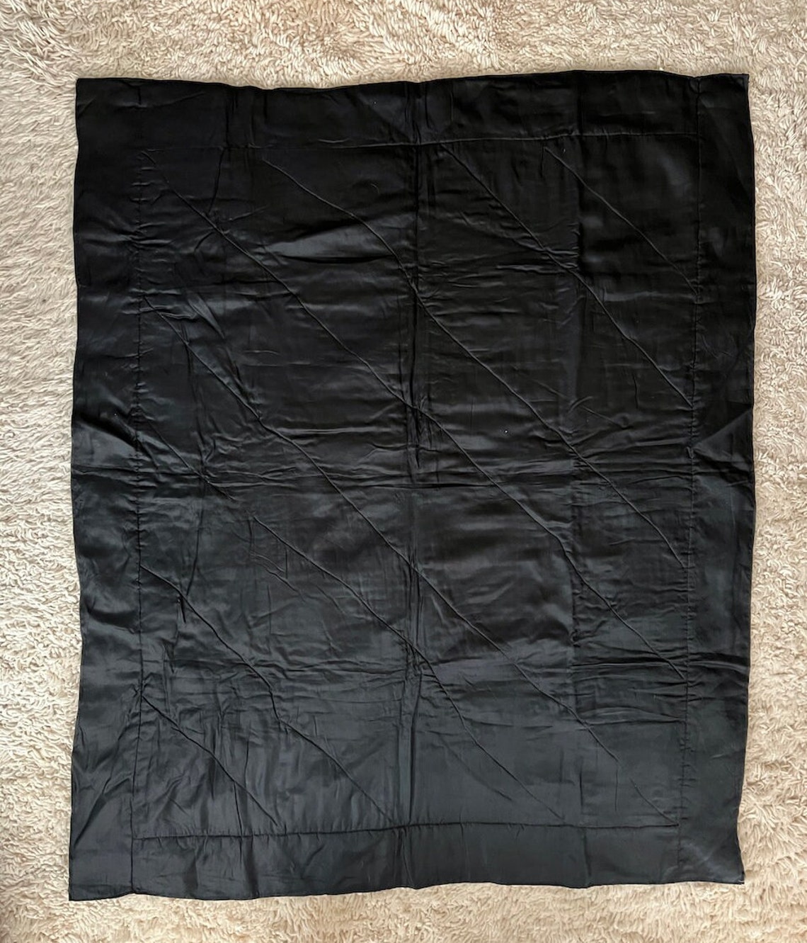 Antique Black and Pink Log Cabin Quilt - Etsy