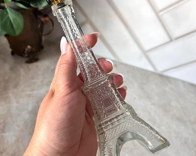 Vintage Avon Eiffel Tower Cologne Bottle | Clear Glass Paris Perfume ...