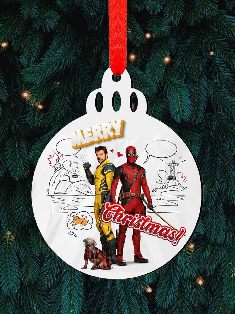 Deadpool Wolverine Unique Christmas Ornament Perfect Gift Present ...