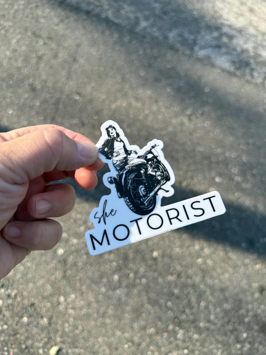 Waterproof Motorcycle Sticker | She Motorist | Biker Helmet & Tank ...