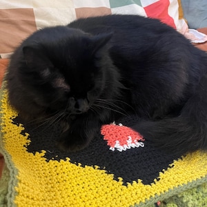 Vintage Cat Crochet Tapestry Pattern - Etsy