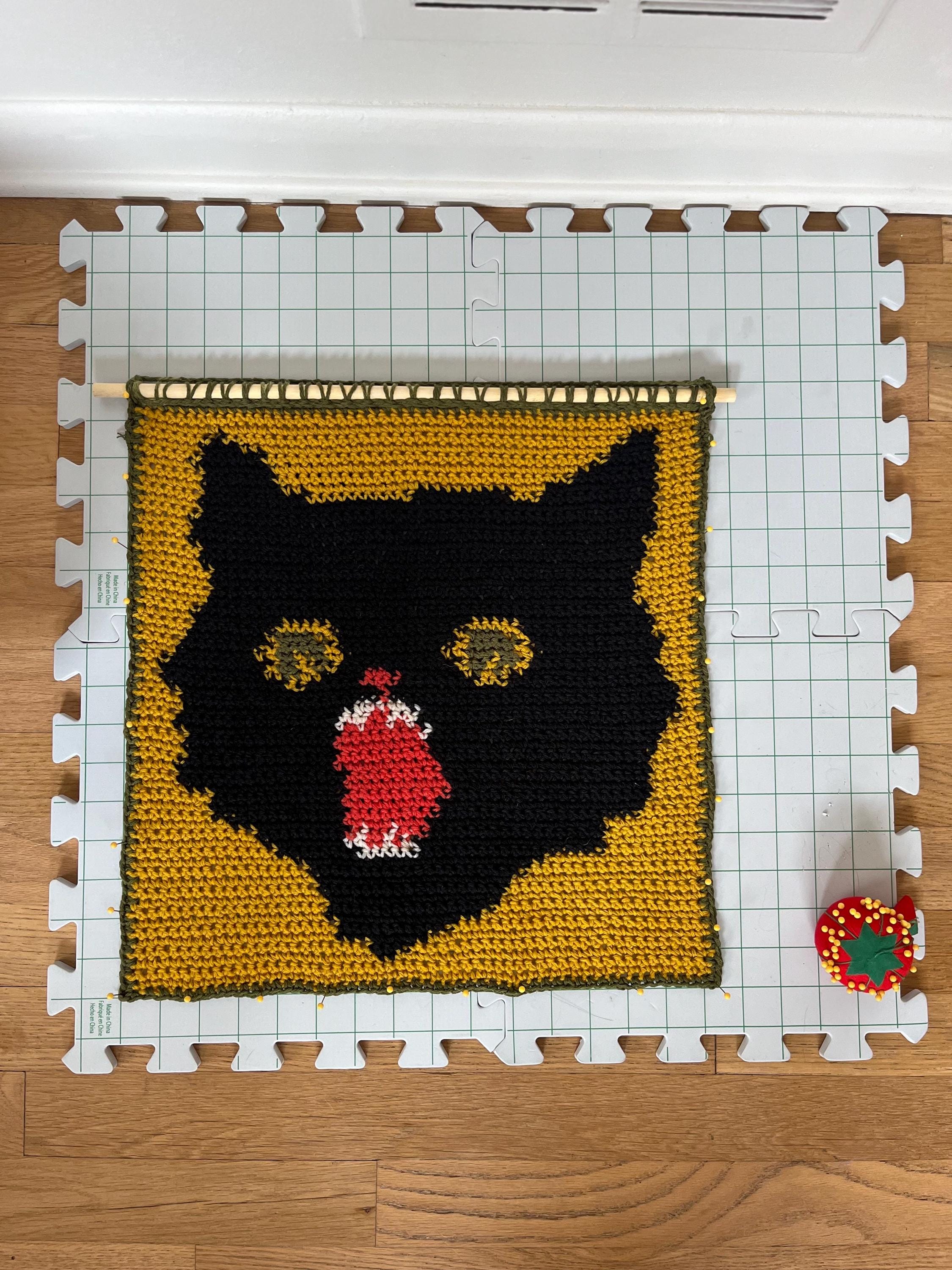Vintage Cat Crochet Tapestry Pattern - Etsy