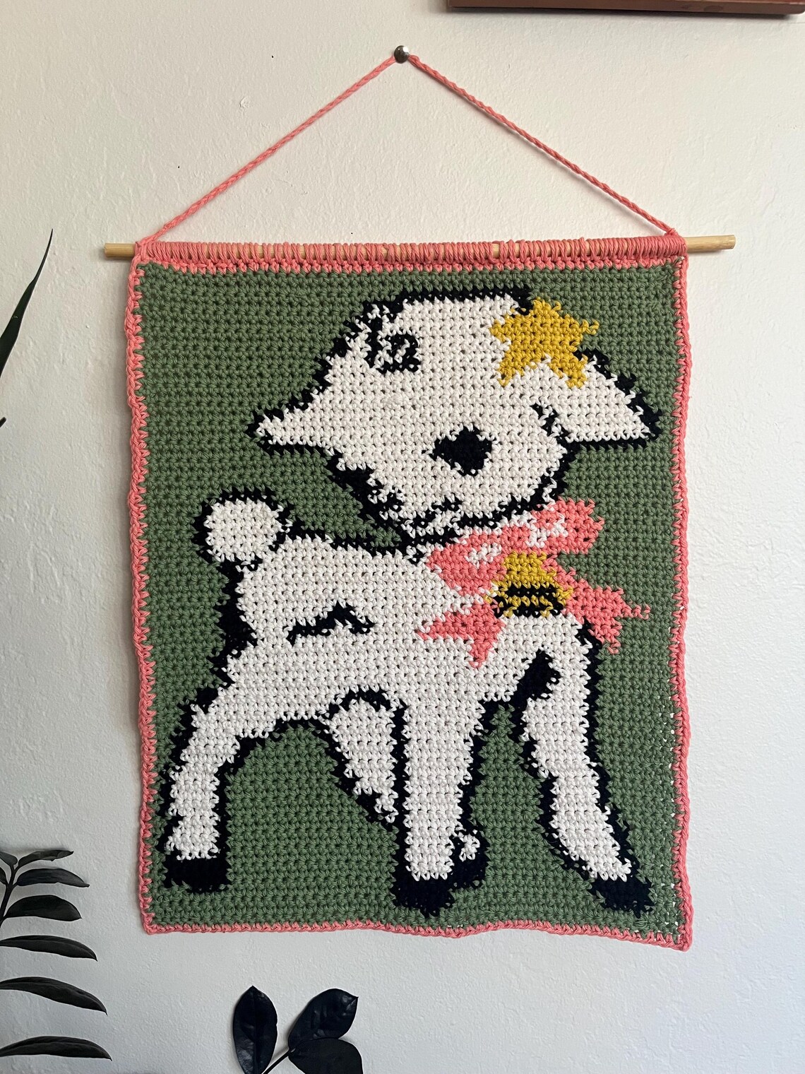 Sweet Lamb Tapestry Pattern - Etsy