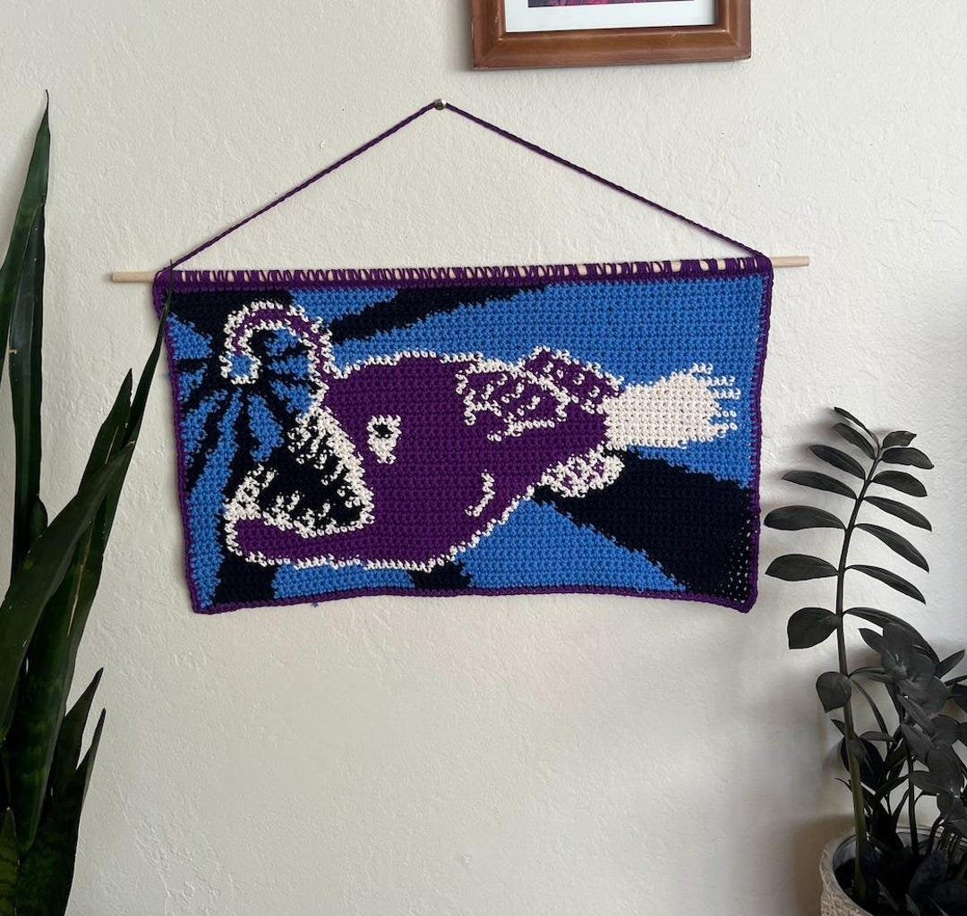 Angler Fish Tapestry Pattern - Etsy