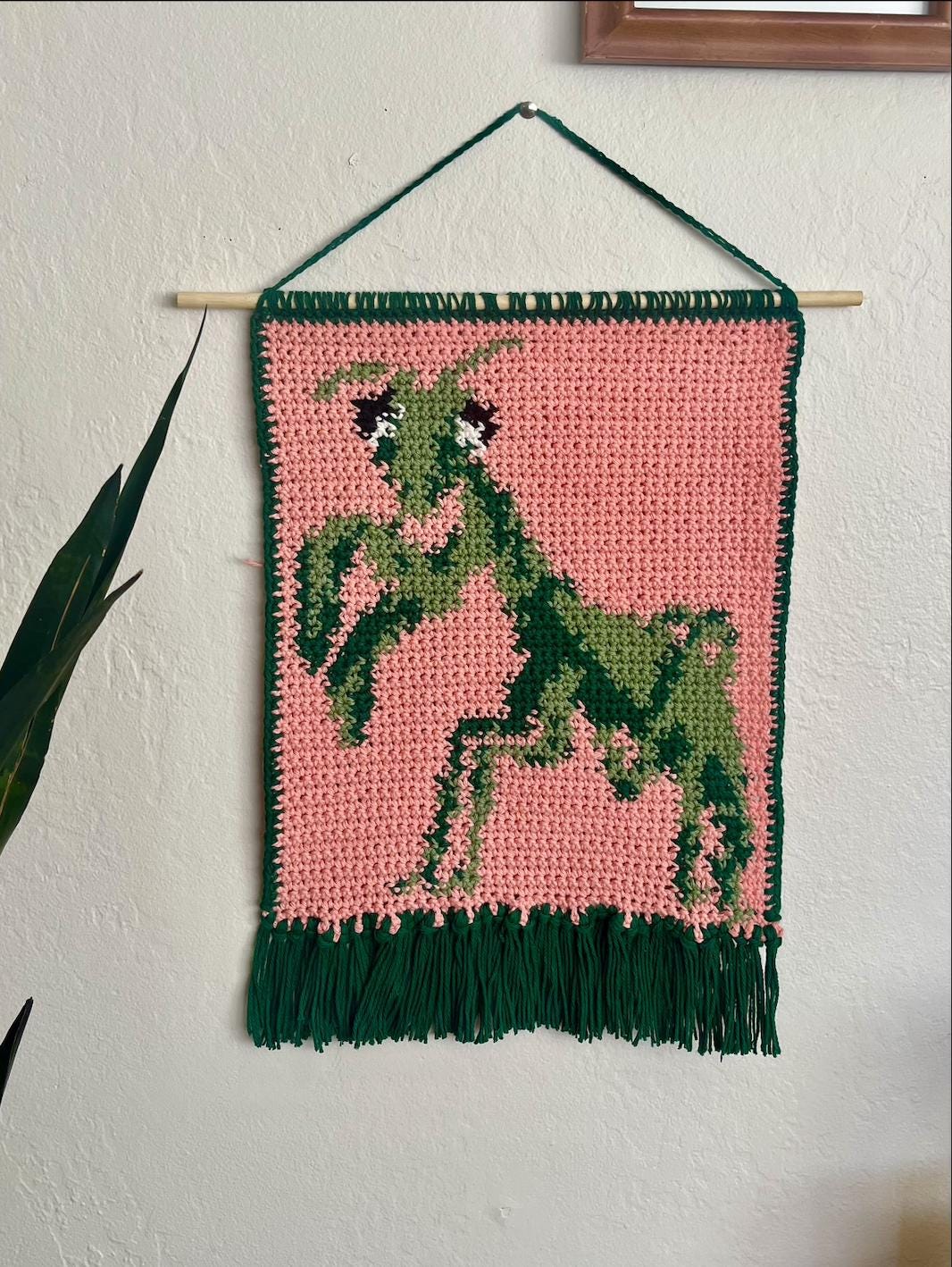 Praying Mantis Tapestry Pattern - Etsy