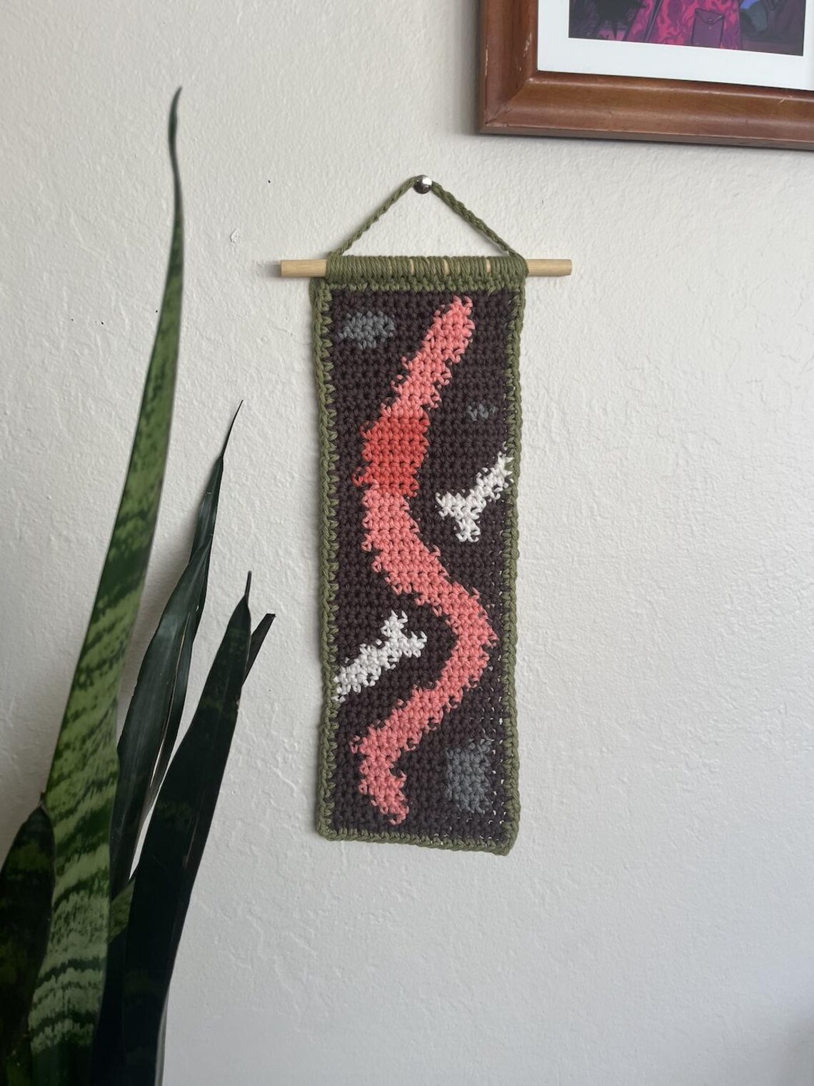 Earthy Worm Tapestry Pattern - Etsy