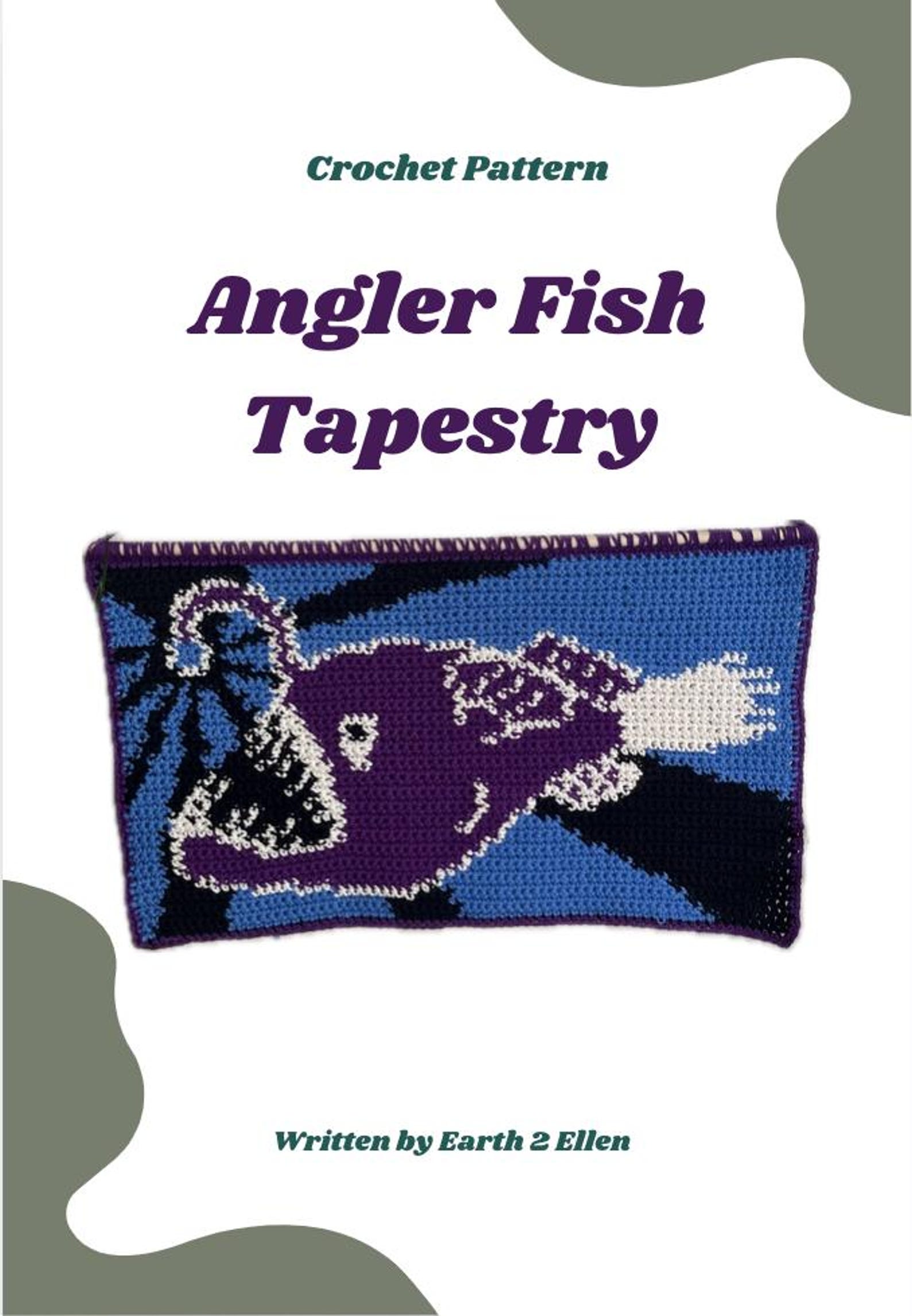 Angler Fish Tapestry Pattern - Etsy
