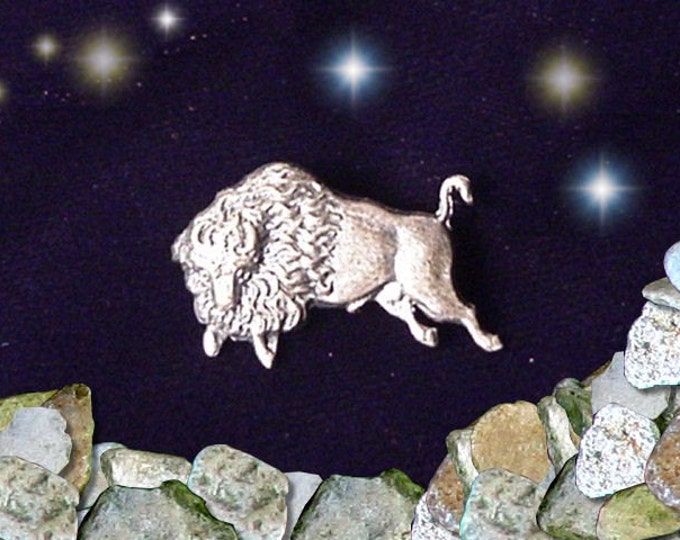 Sterling Silver Buffalo Pin / Brooch by Dingwall Jewelry Mfg. - Vintage ...