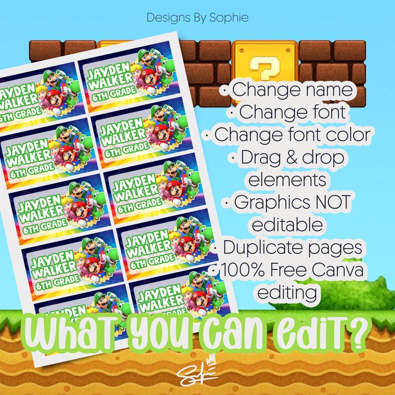 Retro Gamer Galaxy School Labels – Space Game Name Tags for Kids ...