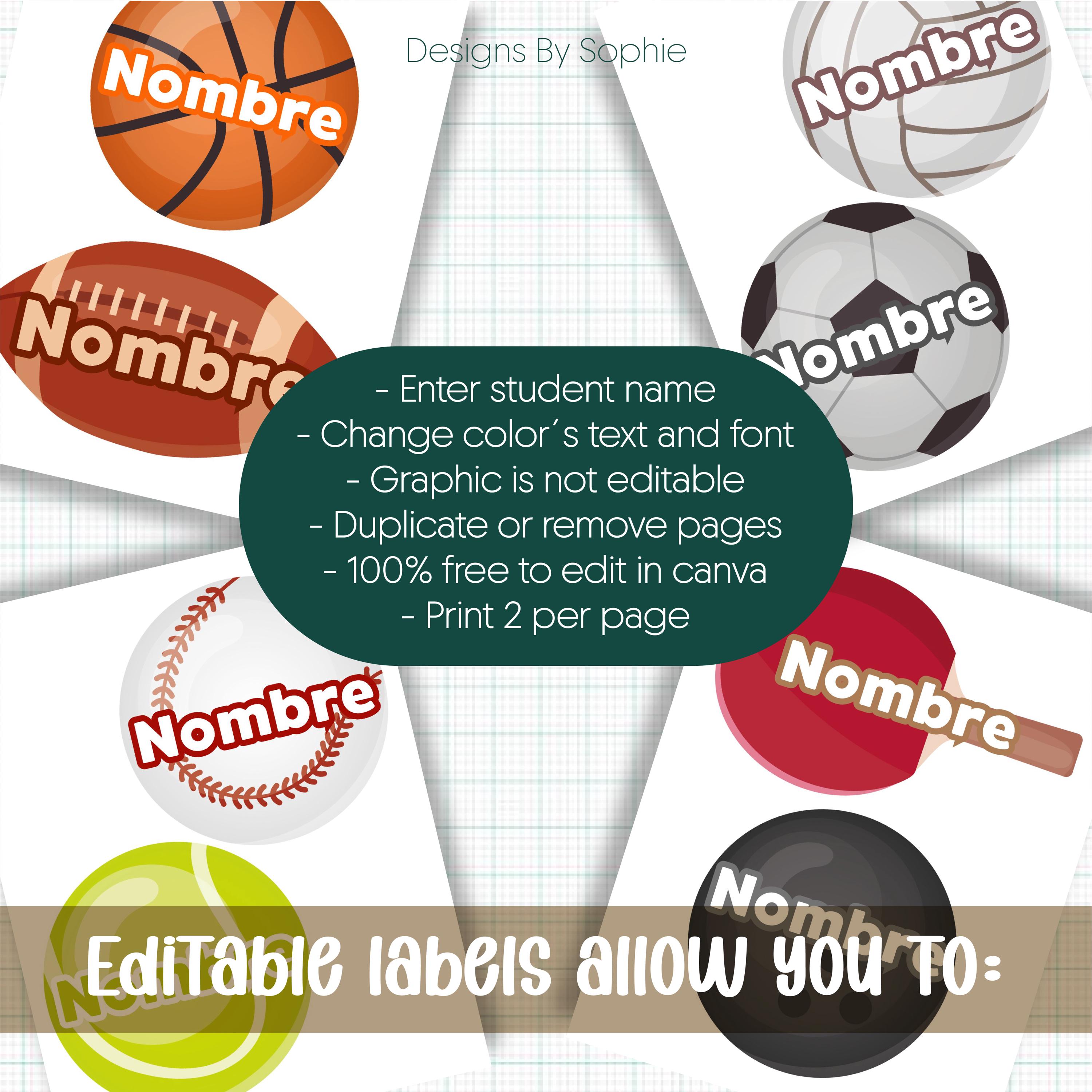 DIGITAL FILE | Editable Locker Tags | Editable Classroom Name ...