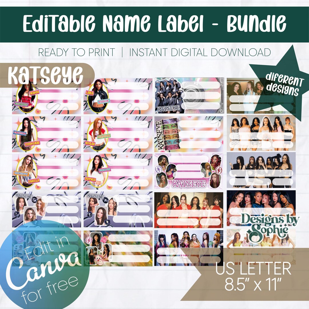 Editable School Labels-name Labels for School-school Labels-back to ...