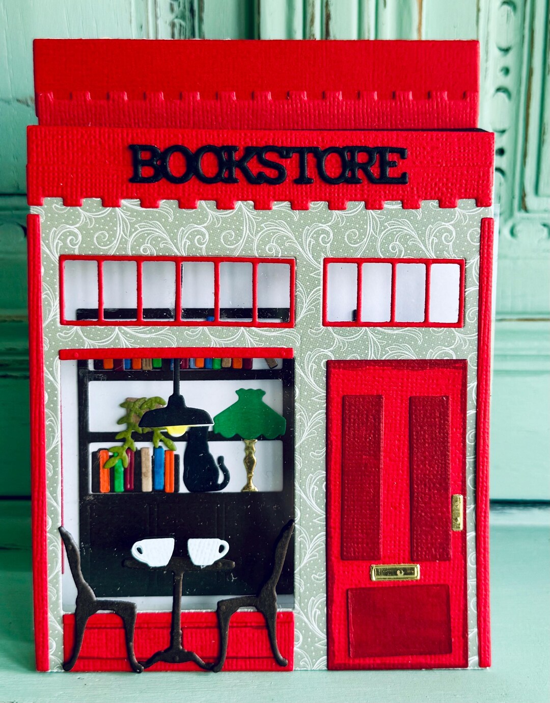 3D Pop up Book Shop Card: Hand Assembled Book Lover's Greeting - Etsy