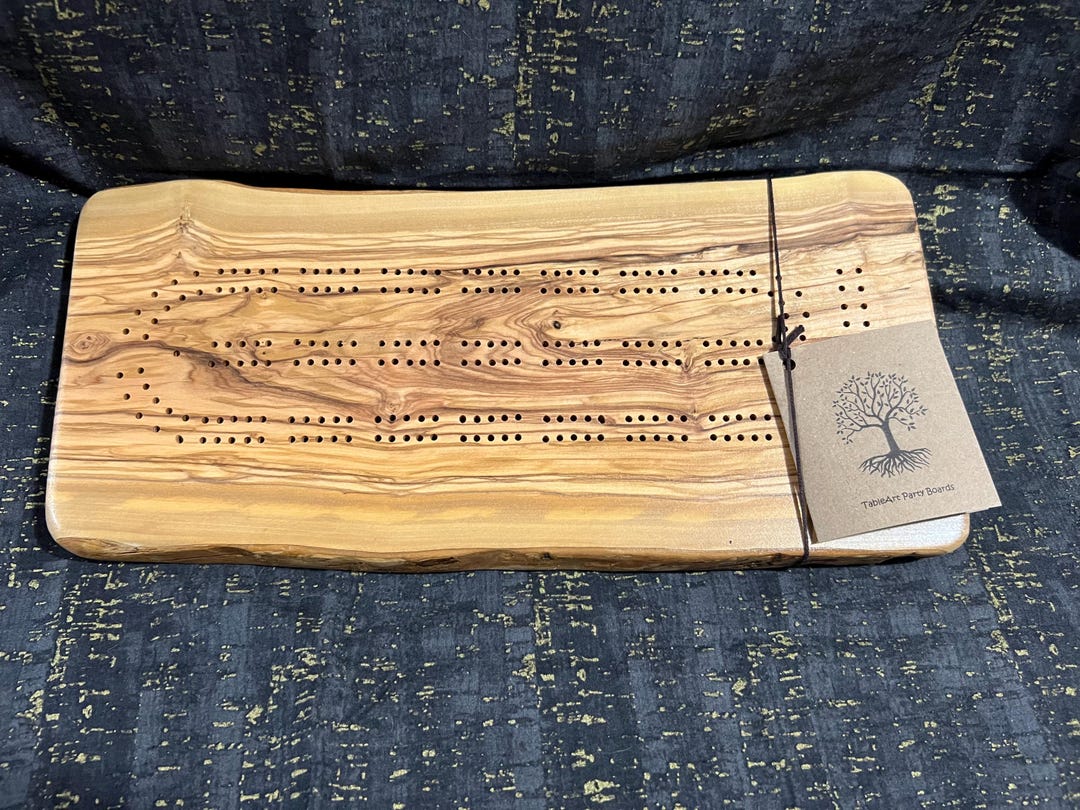 Hand Crafted Live Edge Cribbage Board - Etsy