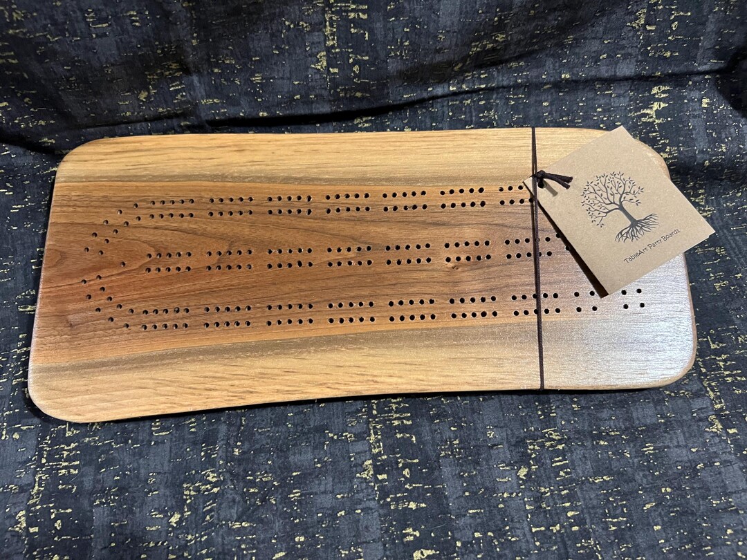 Hand Crafted Live Edge Cribbage Board - Etsy