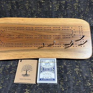 Cribbage Board Hand Crafted Walnut - Etsy