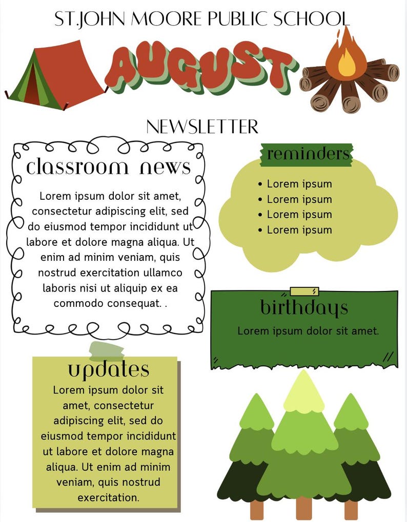 12 Month Newsletters - Etsy