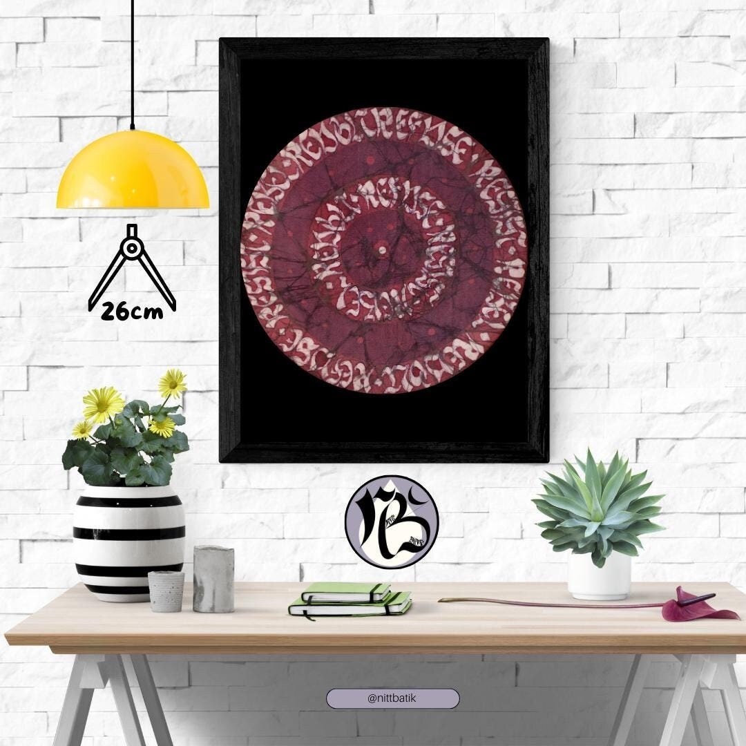 Handmade Batik Portrait, Calligraffity - Etsy