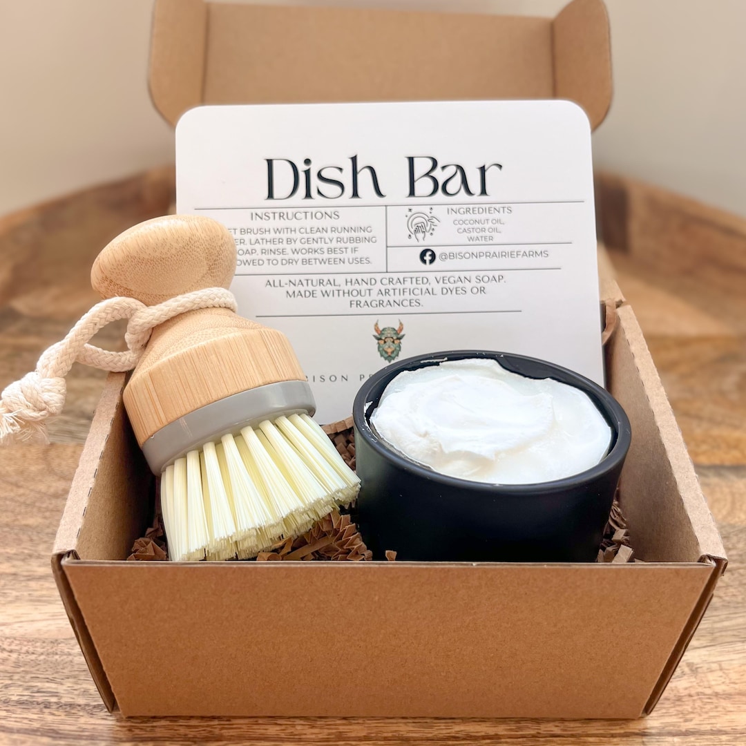 Solid Dish Soap & Scrubber Set - Handmade in Kansas - Original ...