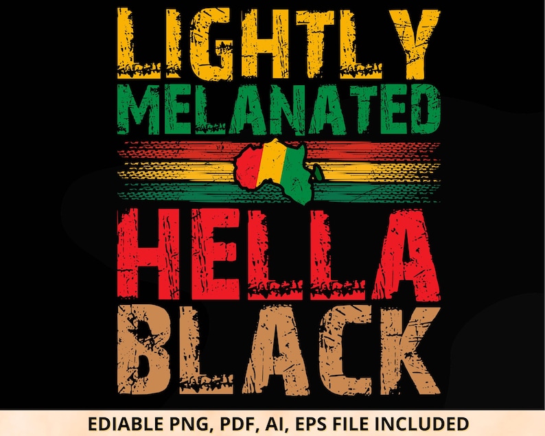 Melanin Black History PNG, African Pride Design (digital Download) - Etsy