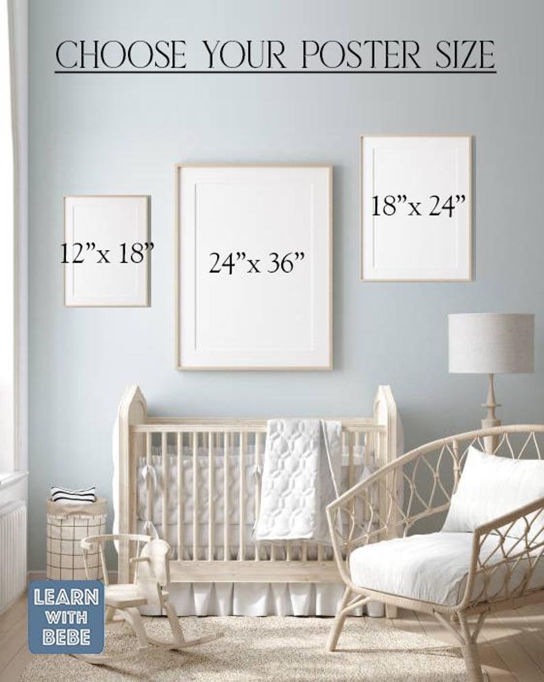 Types of Balls - Baby Kids Poster - Digital Download - Three Background ...