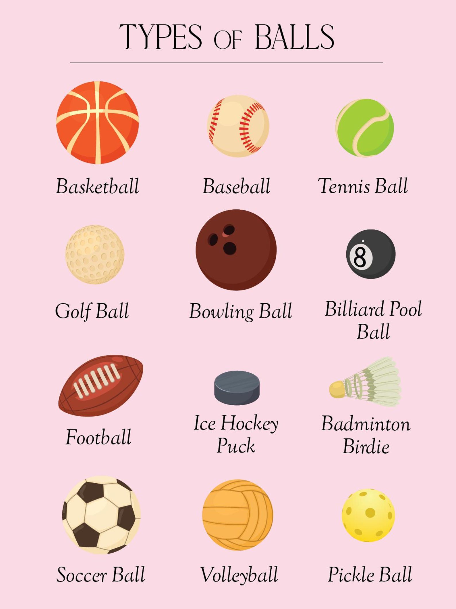 Types of Balls - Baby Kids Poster - Digital Download - Three Background ...