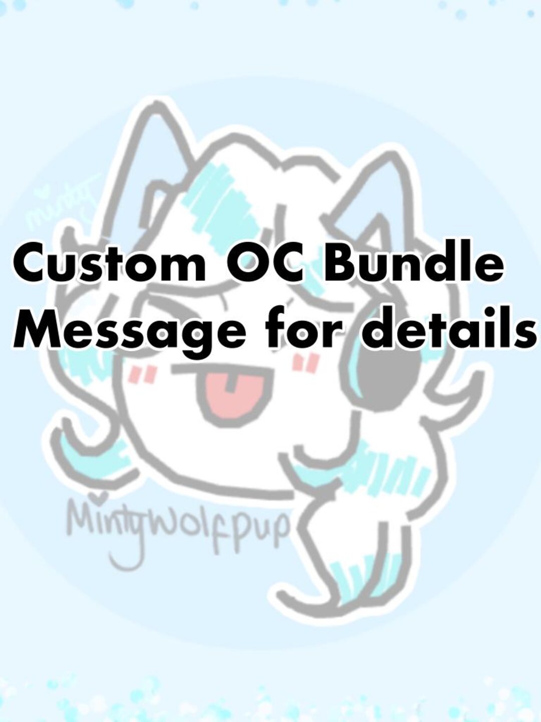 Your Oc or Character Bundle of Shop Items Such as Prints, Keychains ...