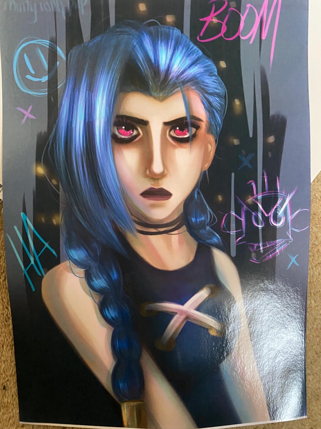 Jinx Arcane A4/A5 Glossy Art Print - Etsy