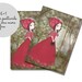 The Little Red Riding Hood Postcard illustrated Birthday - Etsy