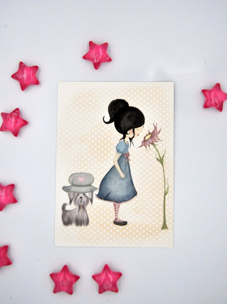 Laura & Jack Illustrated Card-whimsical Art for Kids cute - Etsy