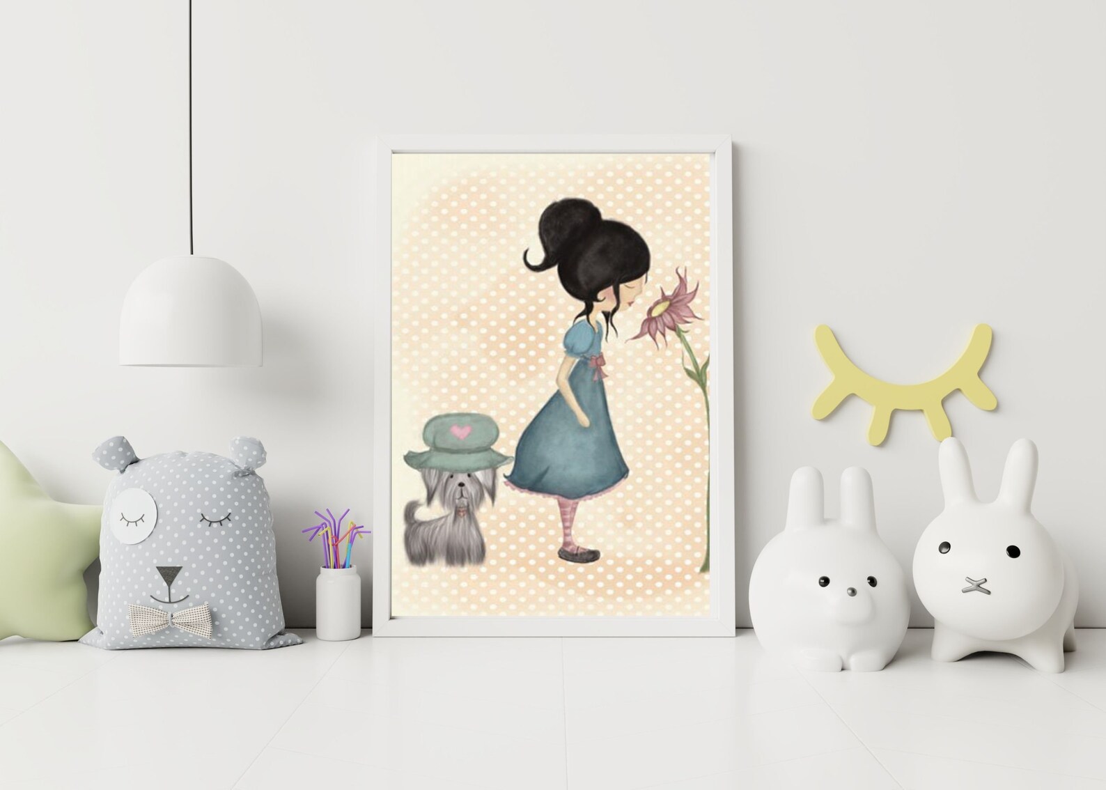 Laura & Jack Illustrated Card-whimsical Art for Kids cute - Etsy