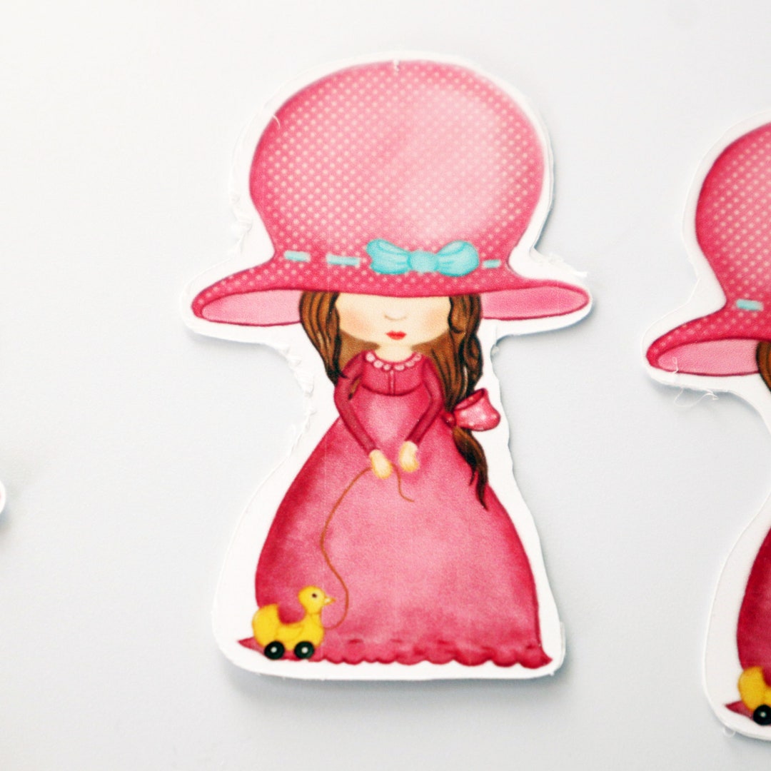 Sarah-illustrated Vinyl Sticker - Waterproof Decal for School Books ...