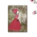 The Little Red Riding Hood Postcard illustrated Birthday - Etsy