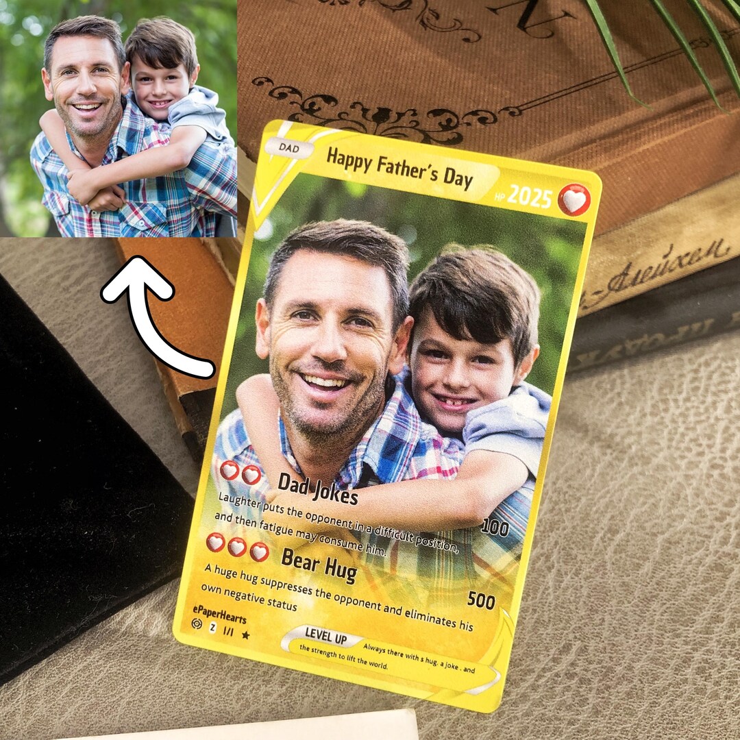 Father's Day Card,personalized Gamer Dad Gift,custom Father's Day ...