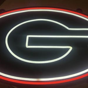 University of Georgia LED Neon Wall Sign - OFFICIALLY LICENSED - Etsy