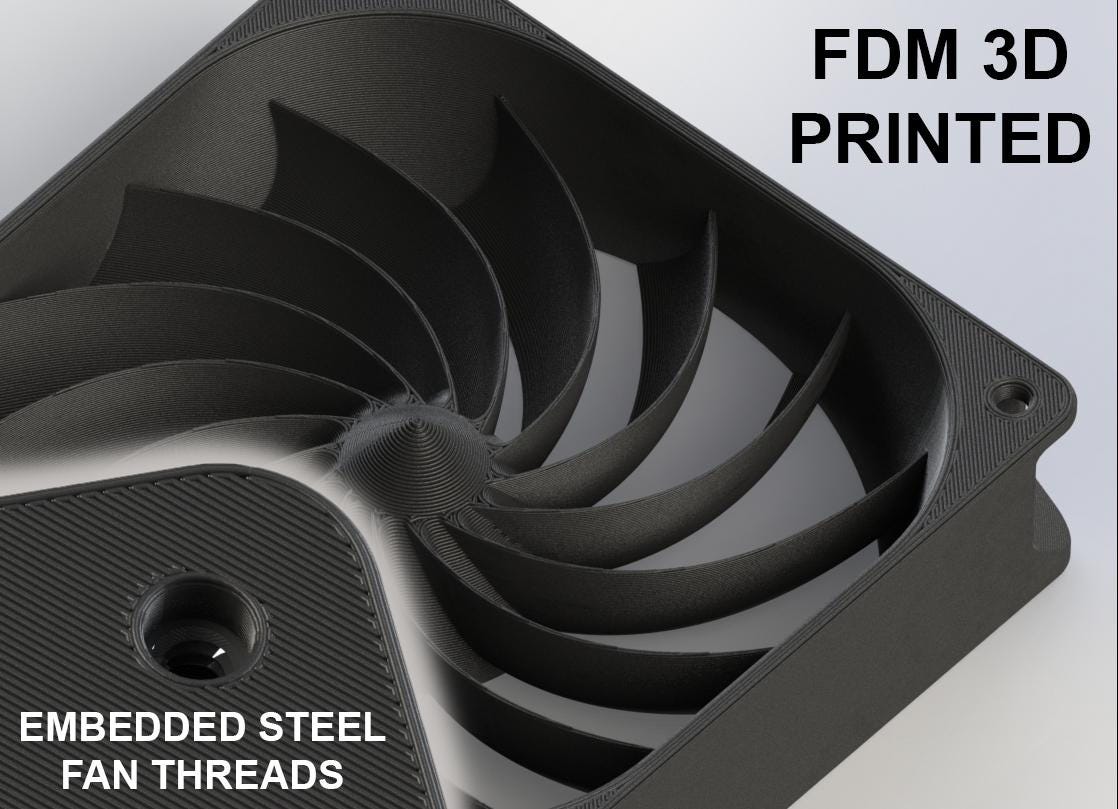 PC Fan Radiator AIO Spacer, 120 140 240 280 360 420mm Rad X 120/140mm ...