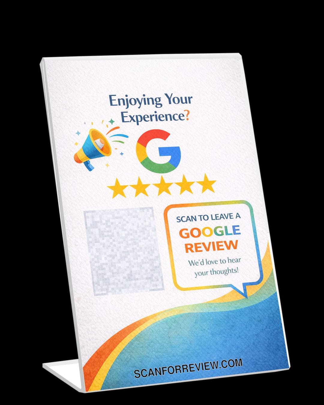 Please Rate Us – Google Review Qr Code Sign – Tabletop Display - Etsy