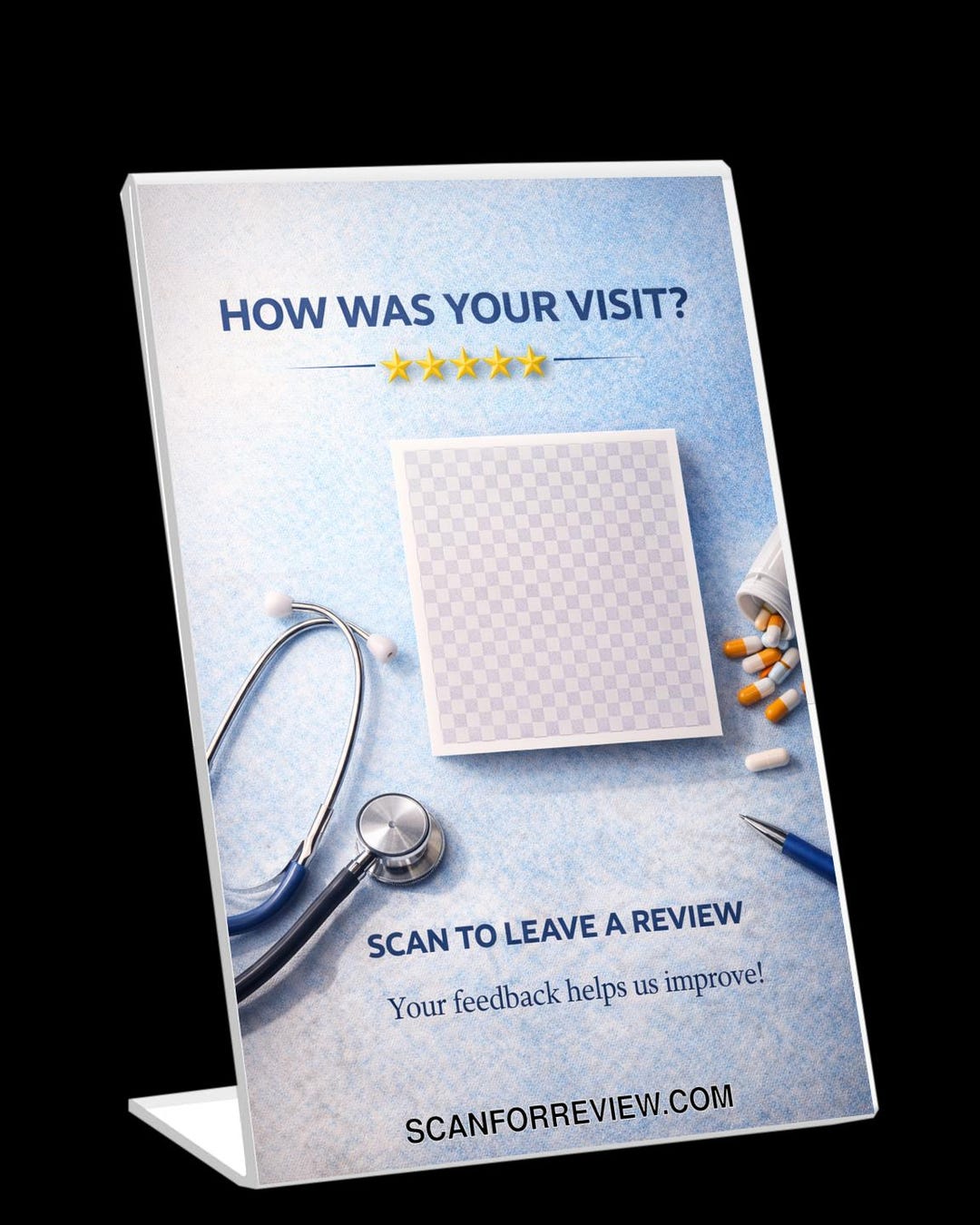 We Value Your Feedback – Google Review Qr Code Sign for Doctors-office ...