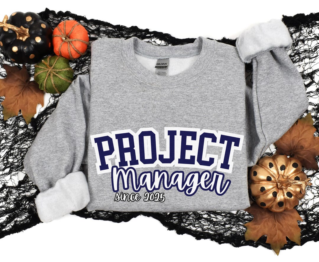 CUSTOM Project Manager T Shirt Gifts for Men Women, Personalized Year ...
