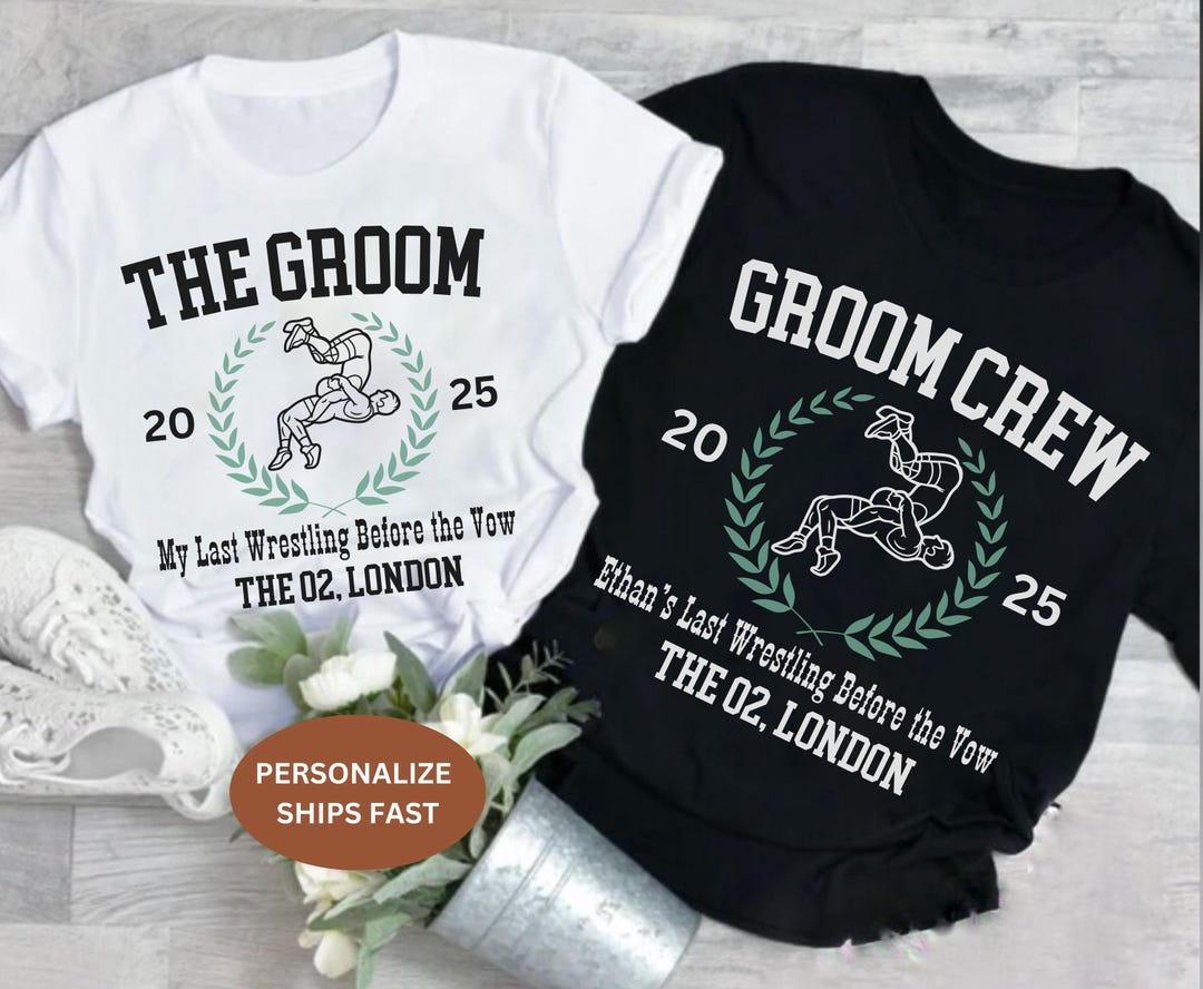 Custom Wrestling Themed Bachelor Weekend Tee Shirt Last Wrestling ...