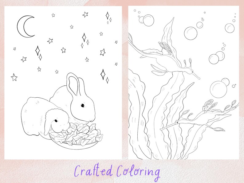Animal Coloring Pages | 10 Pages | Kid Coloring Pages | Adult Coloring ...