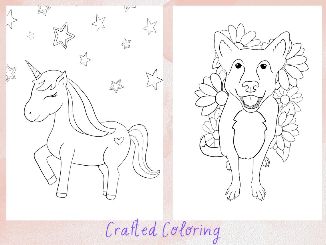 Animal Coloring Pages | 10 Pages | Kid Coloring Pages | Adult Coloring ...