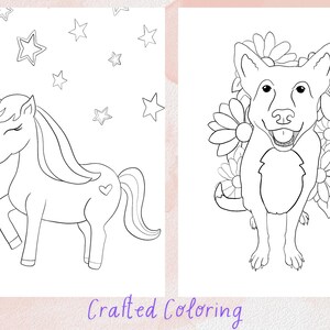 Animal Coloring Pages | 10 Pages | Kid Coloring Pages | Adult Coloring ...