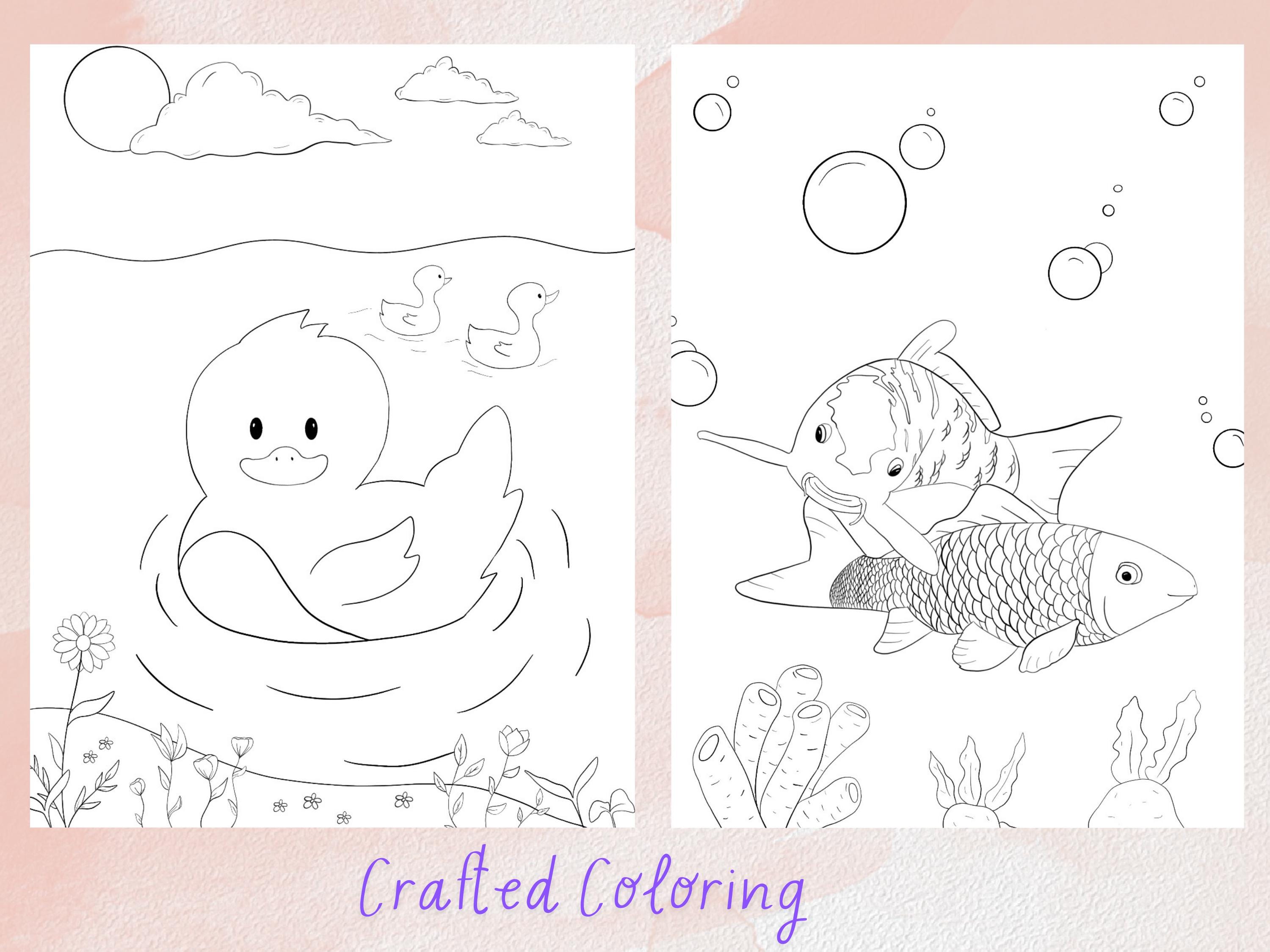 Animal Coloring Pages | 10 Pages | Kid Coloring Pages | Adult Coloring ...