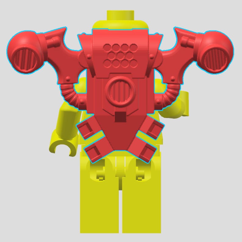 Chaos Space Marine Backpack for Lego Minifig - Etsy