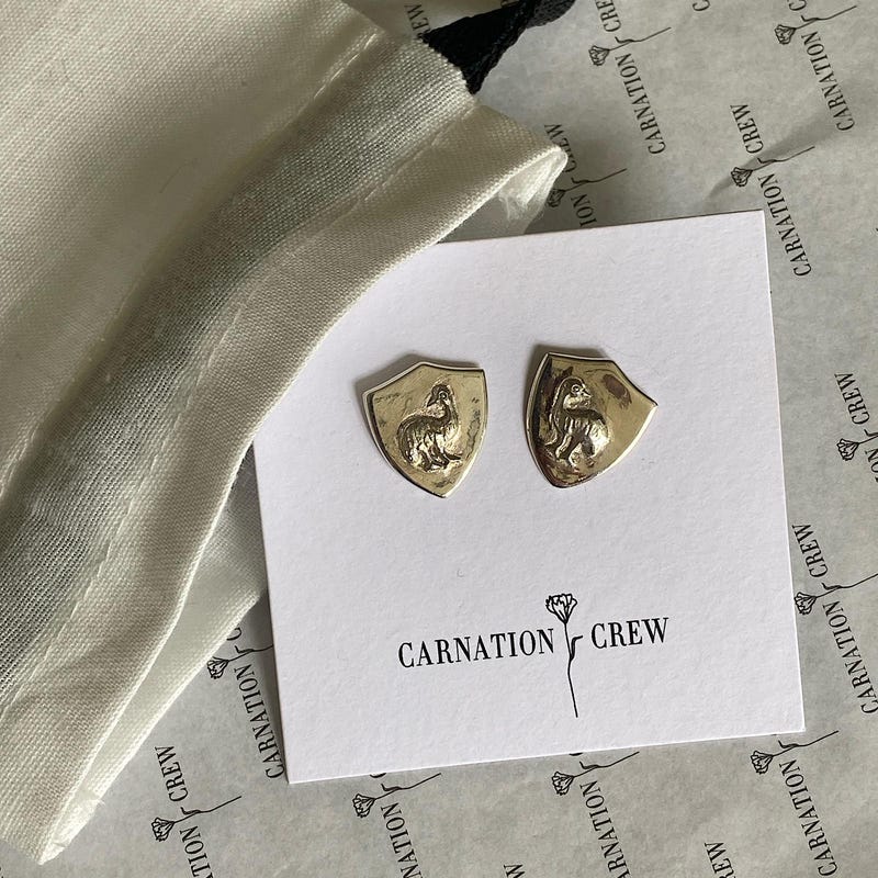 Shield Earrings - Etsy