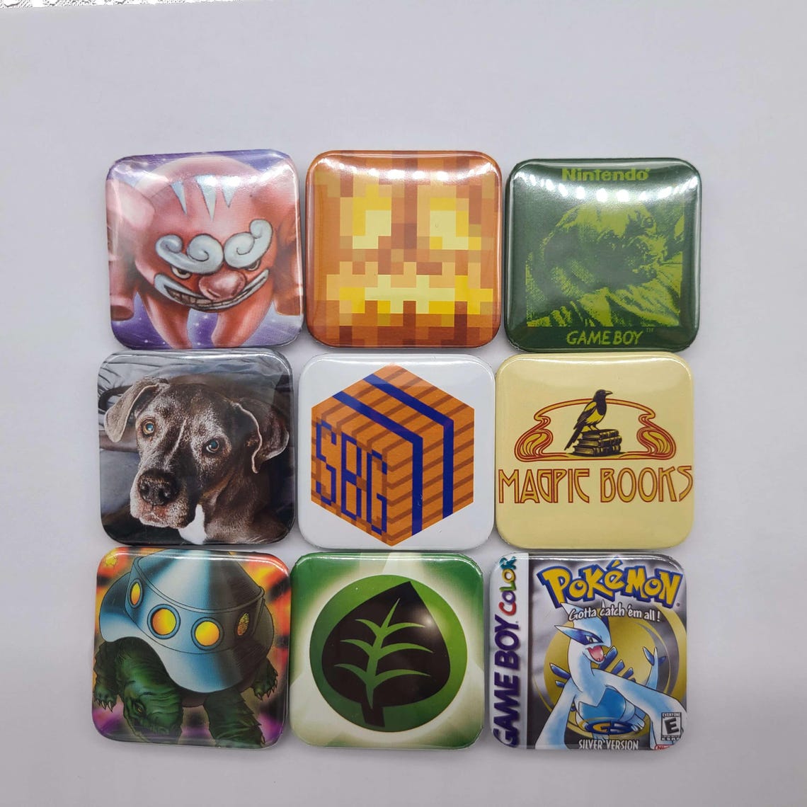 Custom Square Pin Button (your Image of Choice!) (discounts for Bulk ...