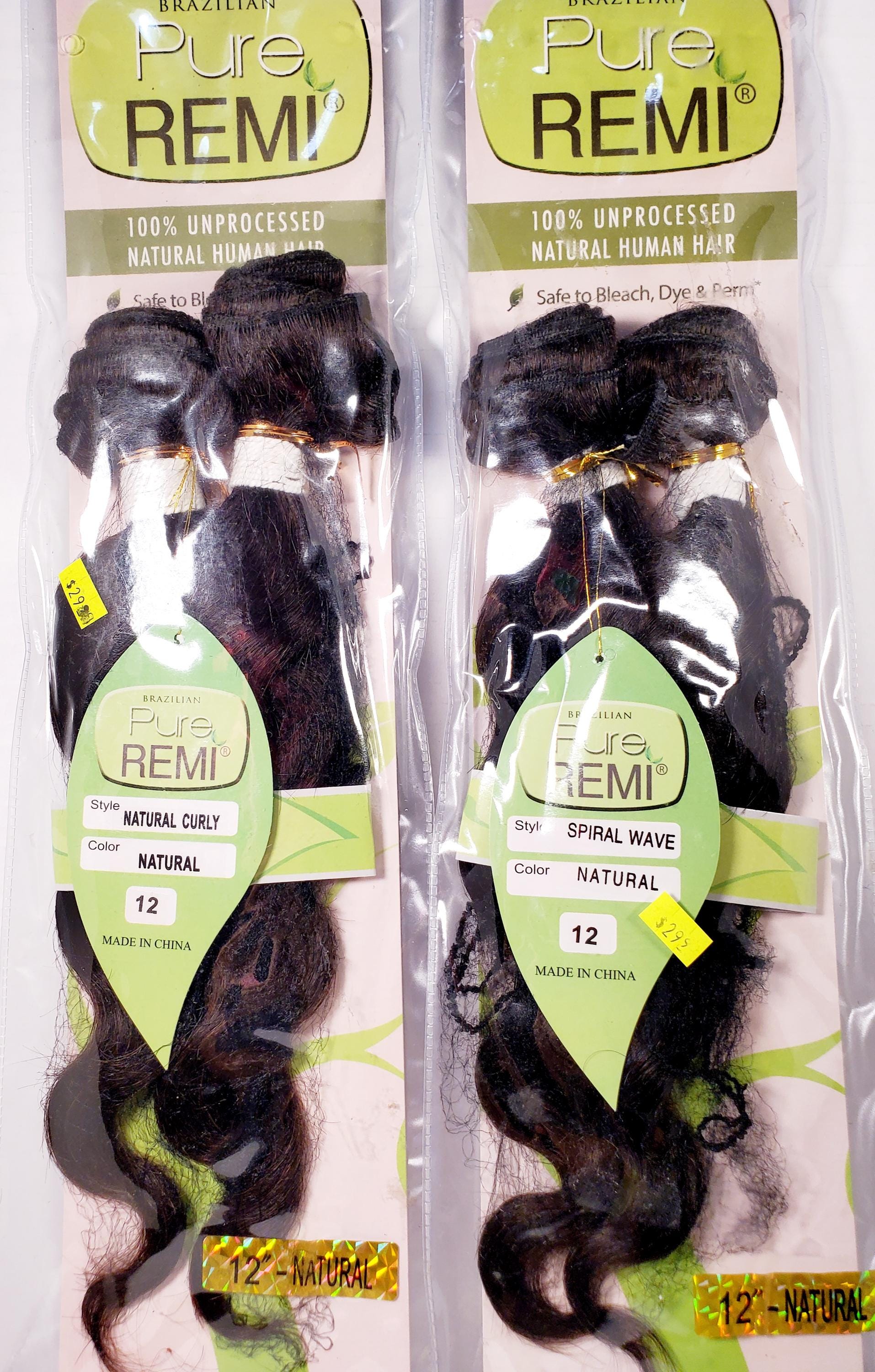 2 Packs 100% Human Hair 12 Inch Weaving Hair Brazilian Pure Remi ...