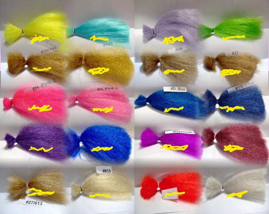 Fly Tying Materia Fishing Hair Bucktail Substitute Lure Saltwater ...
