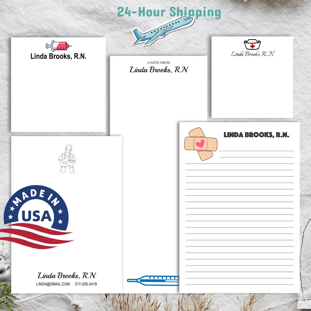 Personalized Nurse Notepad | Nursing Stationary | Nurse Appreciation ...